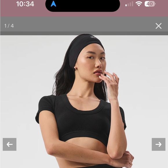 ALO Yoga | Tops | Alo Cropped Ribbed Top | Poshmark